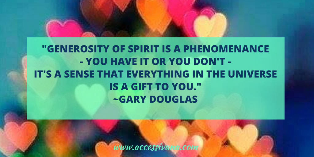 Generosity of Spirit